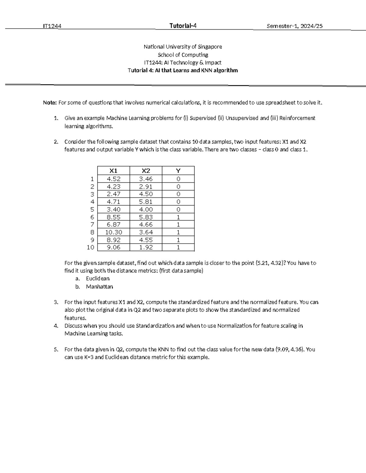 Tutorial-4 - IT1244 Tutorial no answers - IT1244 Tutorial-4 Semester-1 ... Tutorial-4 - IT1244 Tutorial no answers - IT1244 Tutorial-4 Semester-1 ...