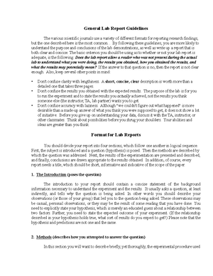 Water Quality Lab Report - TA: Laura Tuesday/3:00-4:50pm Water Quality ...