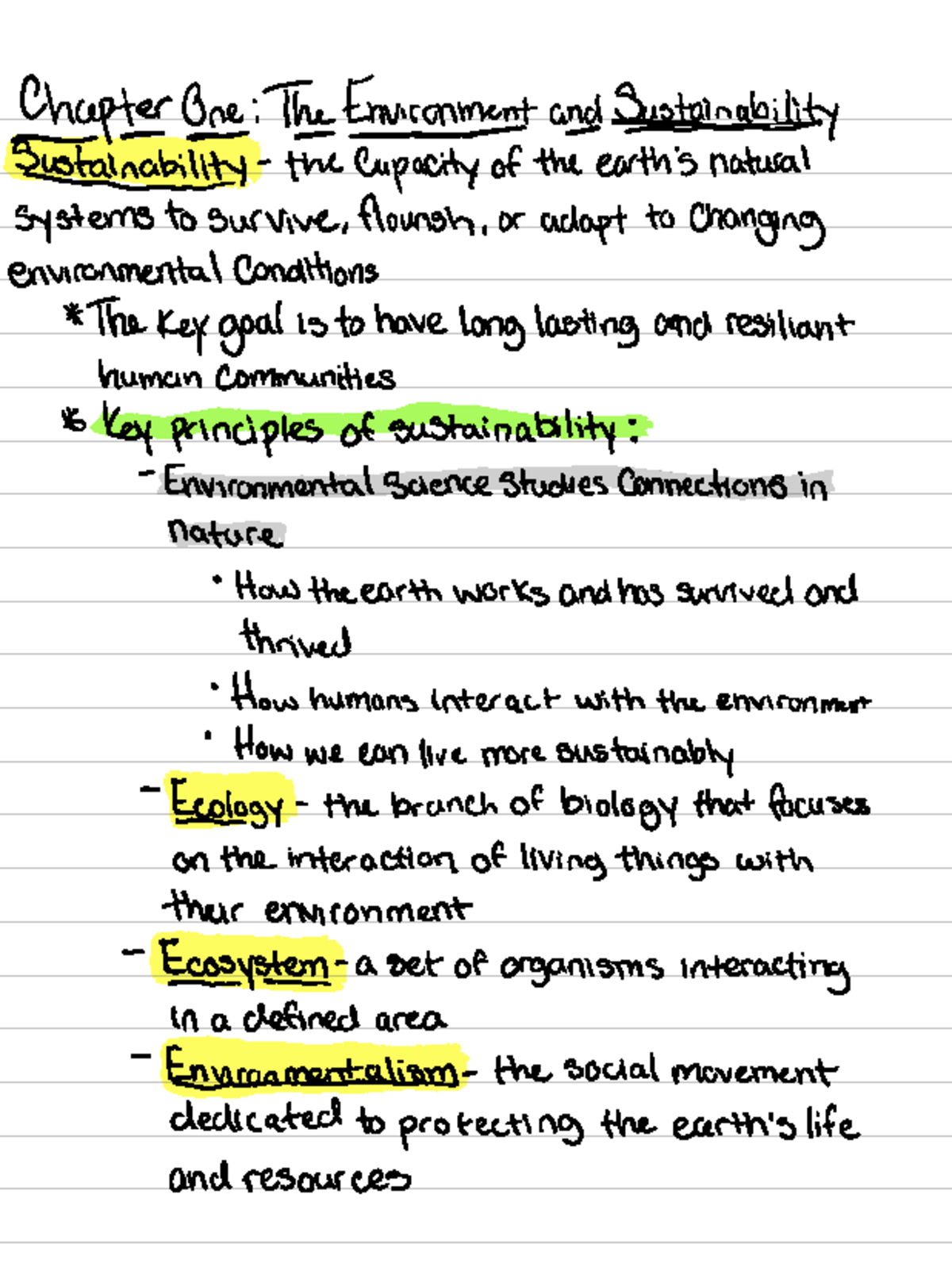Conservation of the Environment - GEOG 178 - Studocu