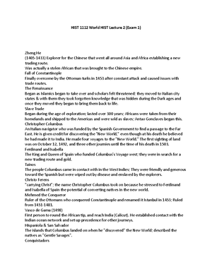 Q1 HIST 1112 World History I - Answer Key - Cassidy Aragon HIST 1112 ...