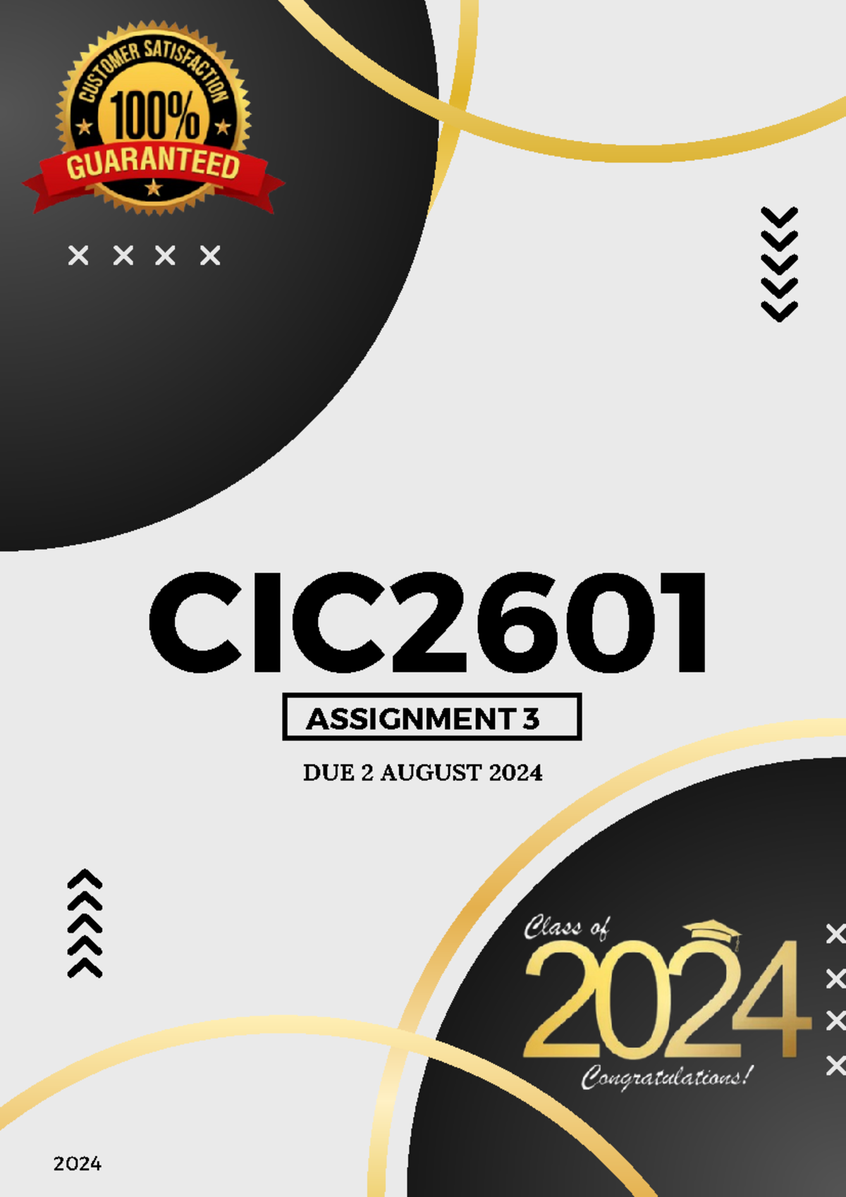 CIC2601 Assignment 3 Memo 2024 - Due 2 August 2024 - CIC DUE 2 AUGUST ASSIGNMENT Part 1 : - Studocu