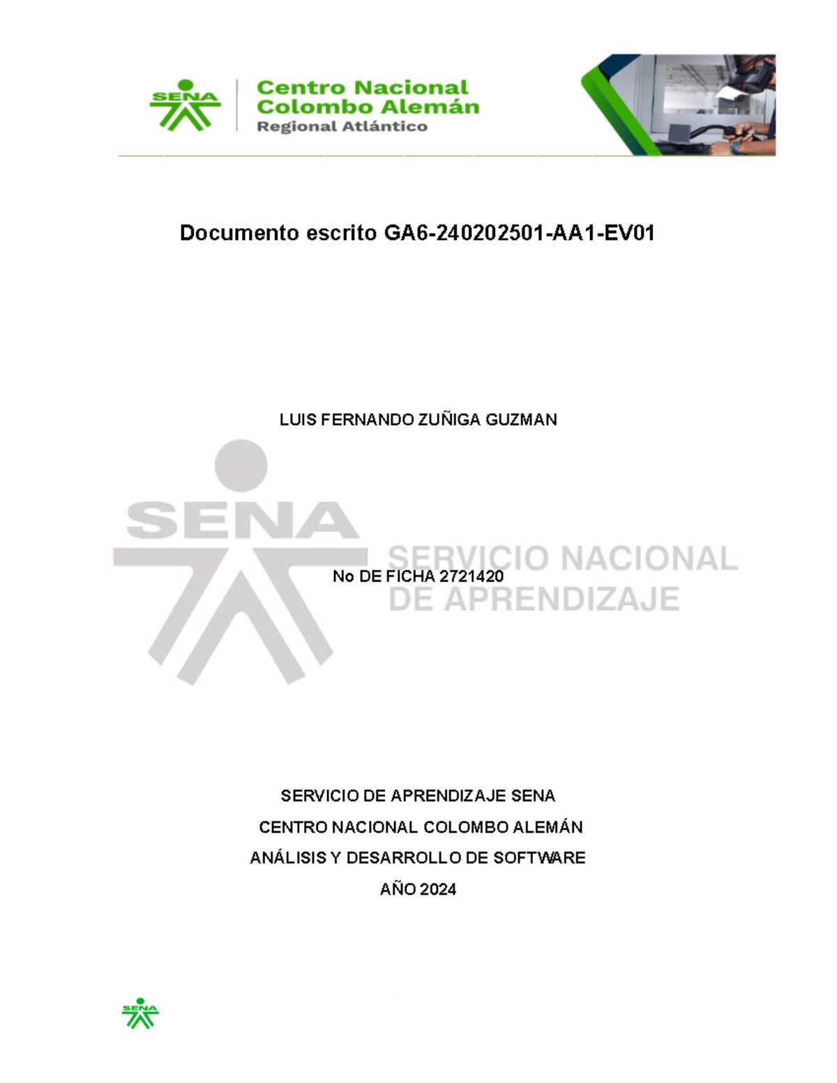 Documento escrito GA6-240202501-AA1-EV01 - Documento escrito GA6- 240202501 - AA1-EV LUIS ...