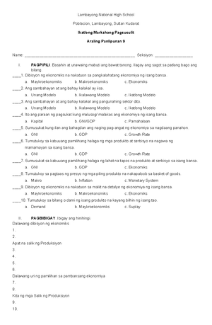 AP8 Q4 Module 1 - 8 Araling Panlipunan Ikaapat na Markahan – Modyul 1: Mga Dahilan, Mahahalagang ...