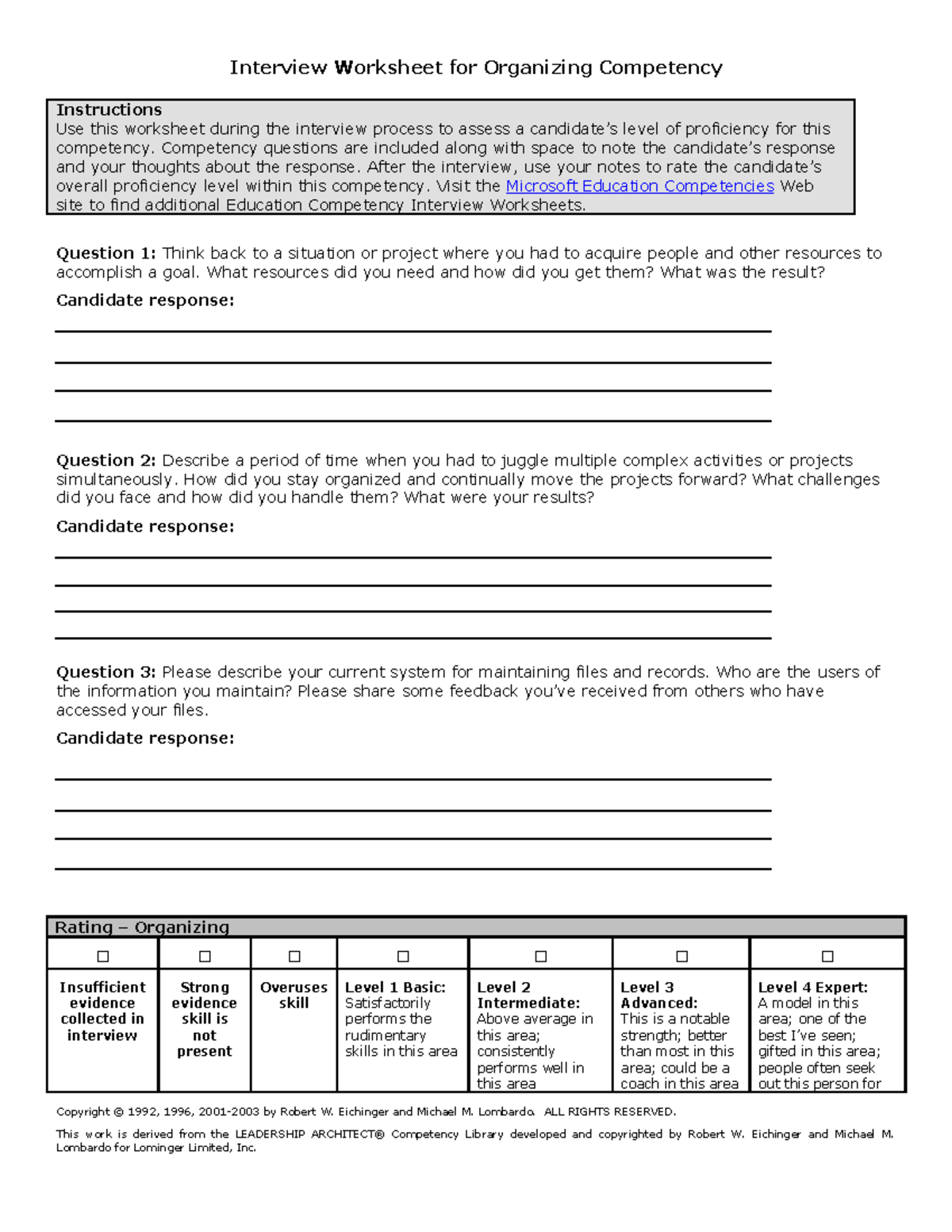 Organizing - Interview Worksheet - BUS 272 - SFU - Studocu
