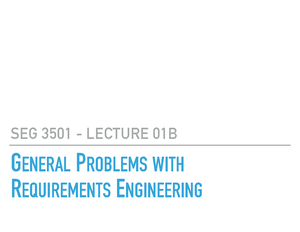 SEG 3101 cheat sheet - Analysis of Existing Systems [ What to know ...