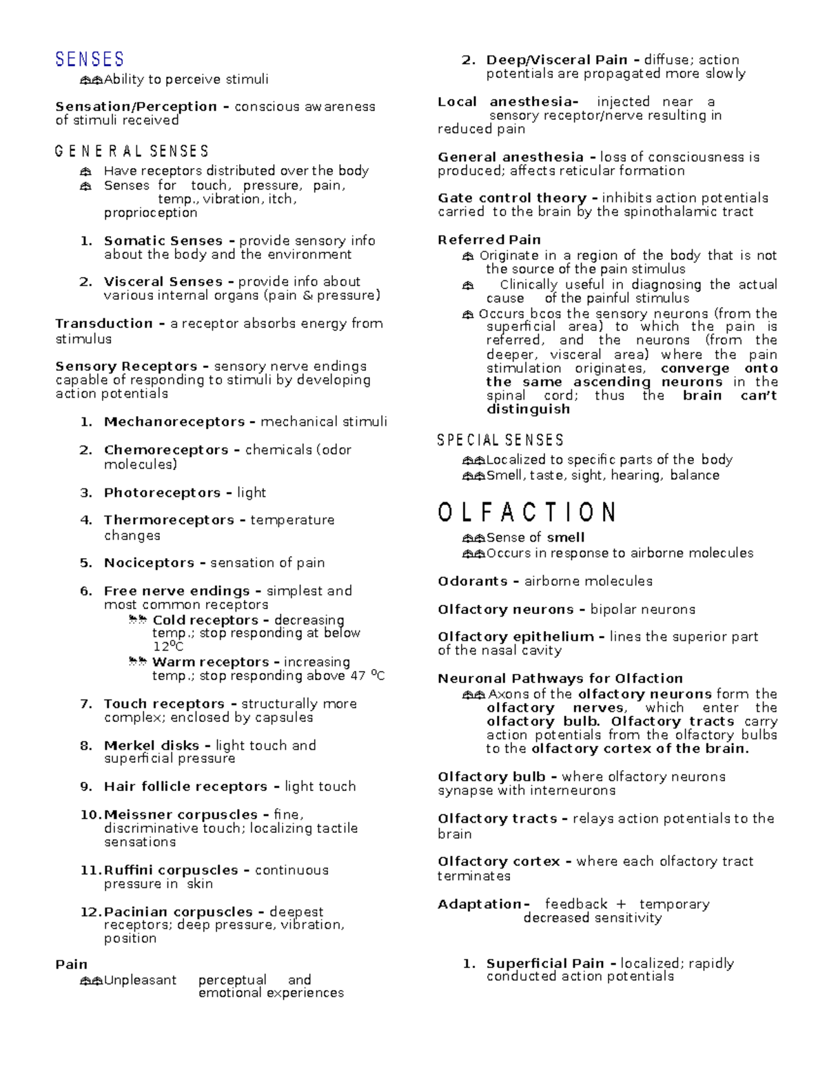 Physiology of the 9 Senses - S E N S E S Ability to perceive stimuli ...