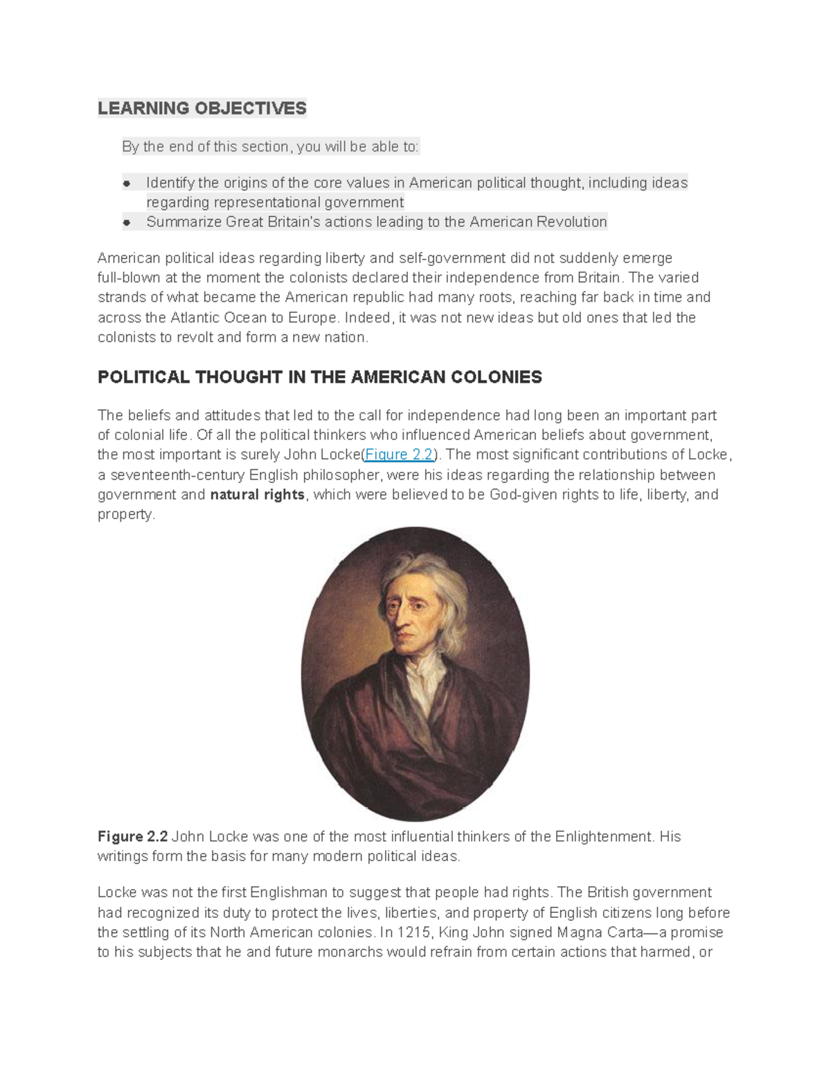 The pre-revolution period - LEARNING OBJECTIVES By the end of this ...