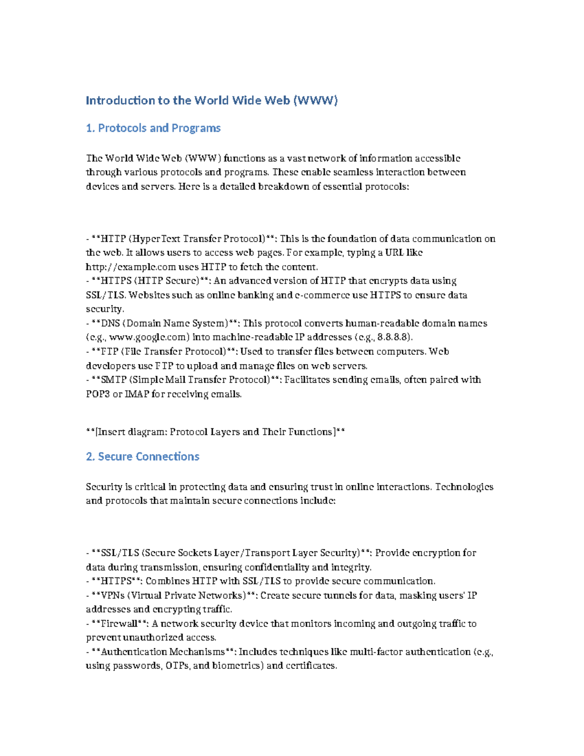 Introduction to WWW Expanded - Introduction to the World Wide Web (WWW ...