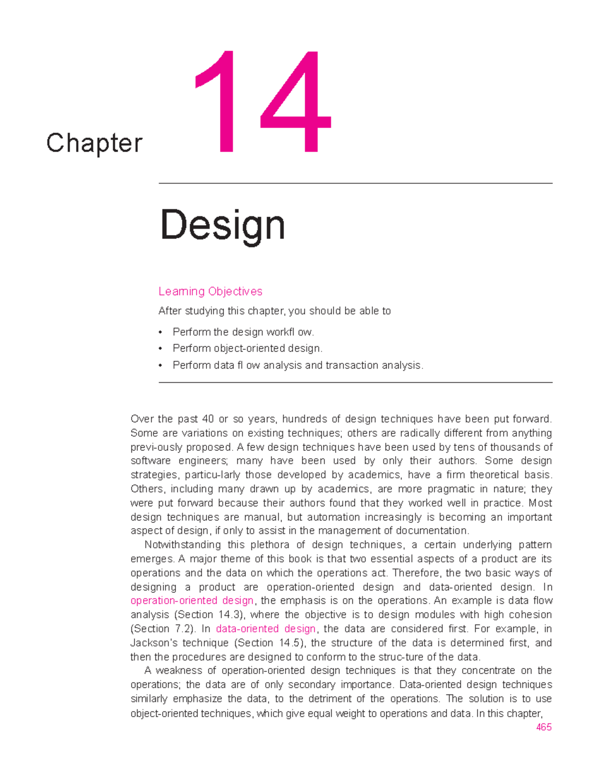 Chapter 14 - none - Chapter 14 Design Learning Objectives After ...