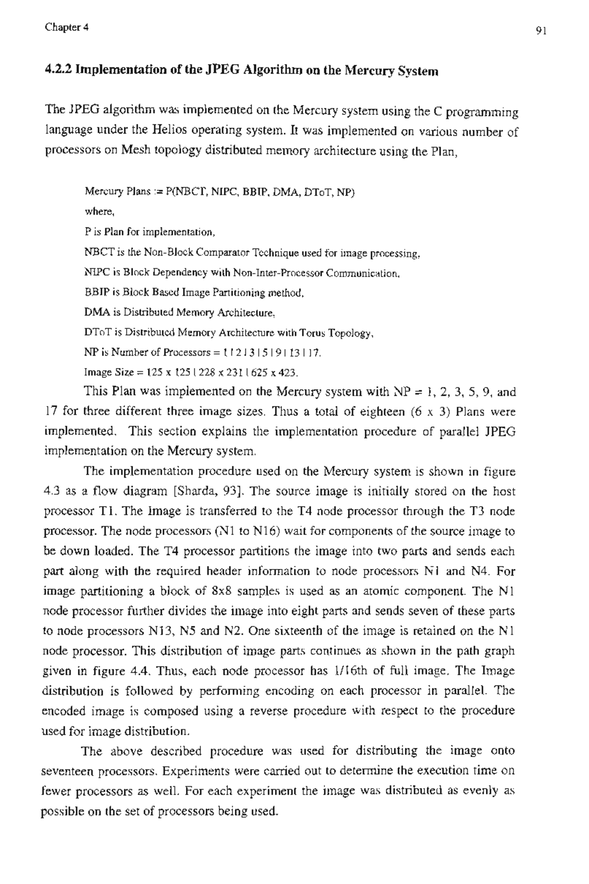 Digital Image Compression ON Parallel Computer-10 - Chapter 4 gj 4.2 Implementation of the JPEG ...