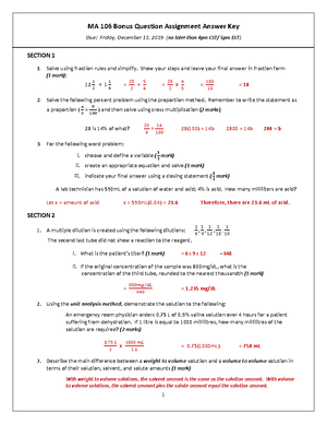 MA 106 Quiz #1 Answer Key - MA 106 Quiz #1 Answer Key 1. Round to the nearest thousand 782,412 → ...