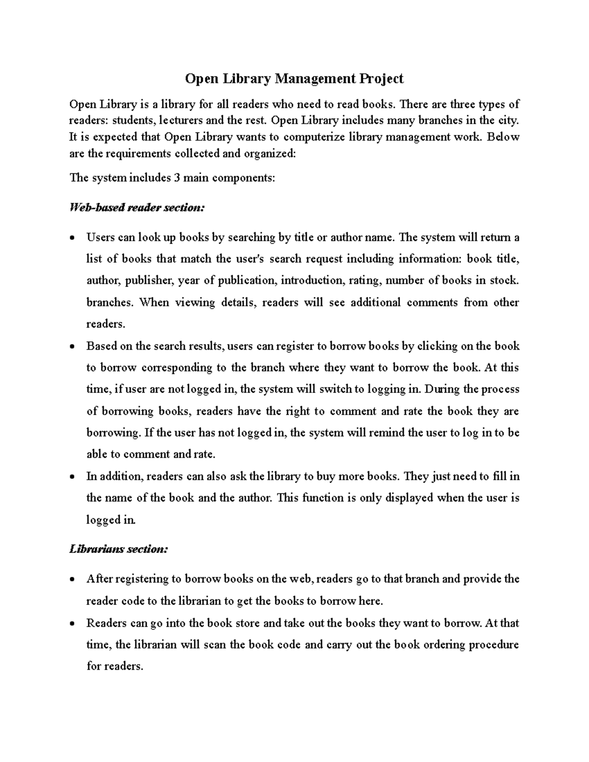 03 Open Library Management Project - Open Library Management Project ...