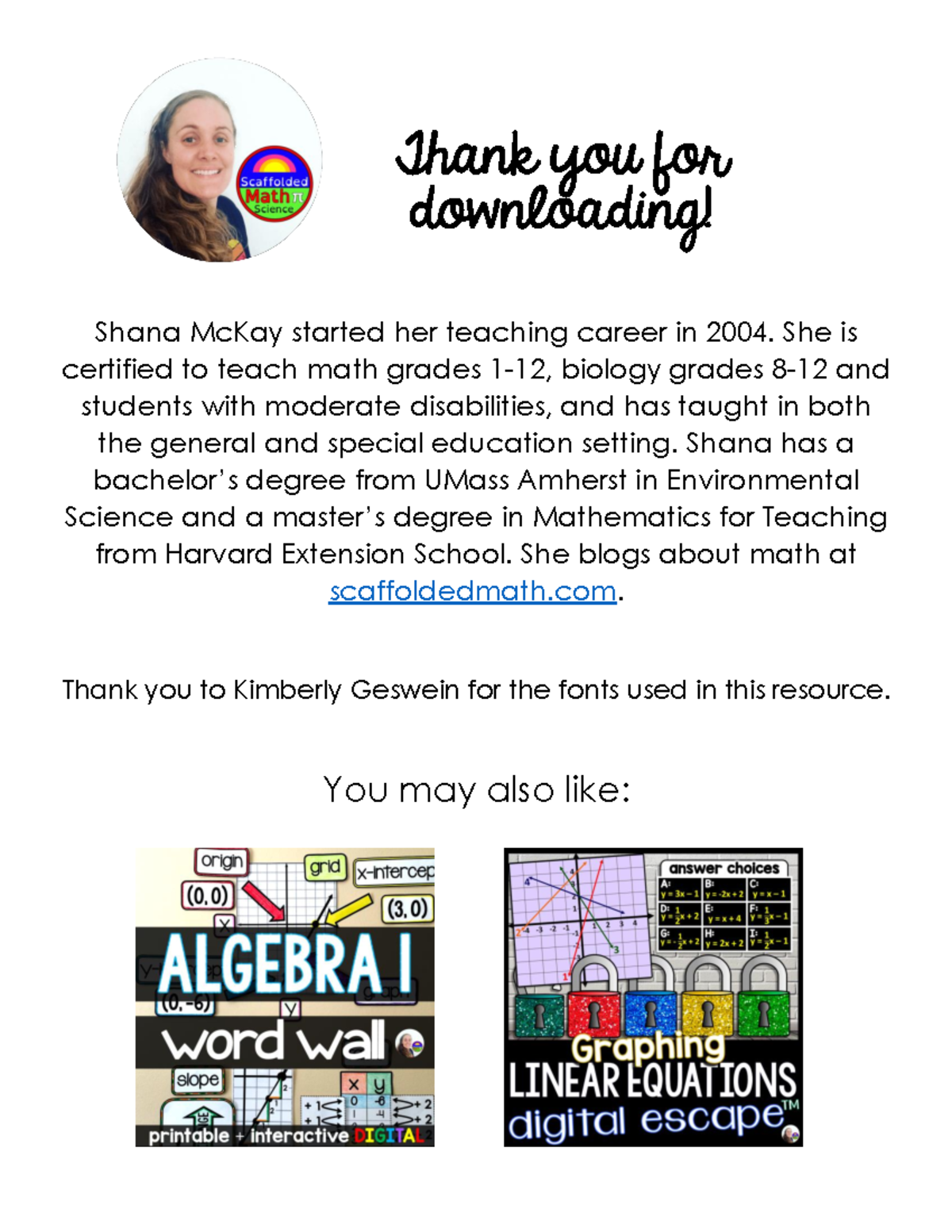 Graphing Linear Equations Slope Intercept Form One Pager Algebra 1Cheat ...