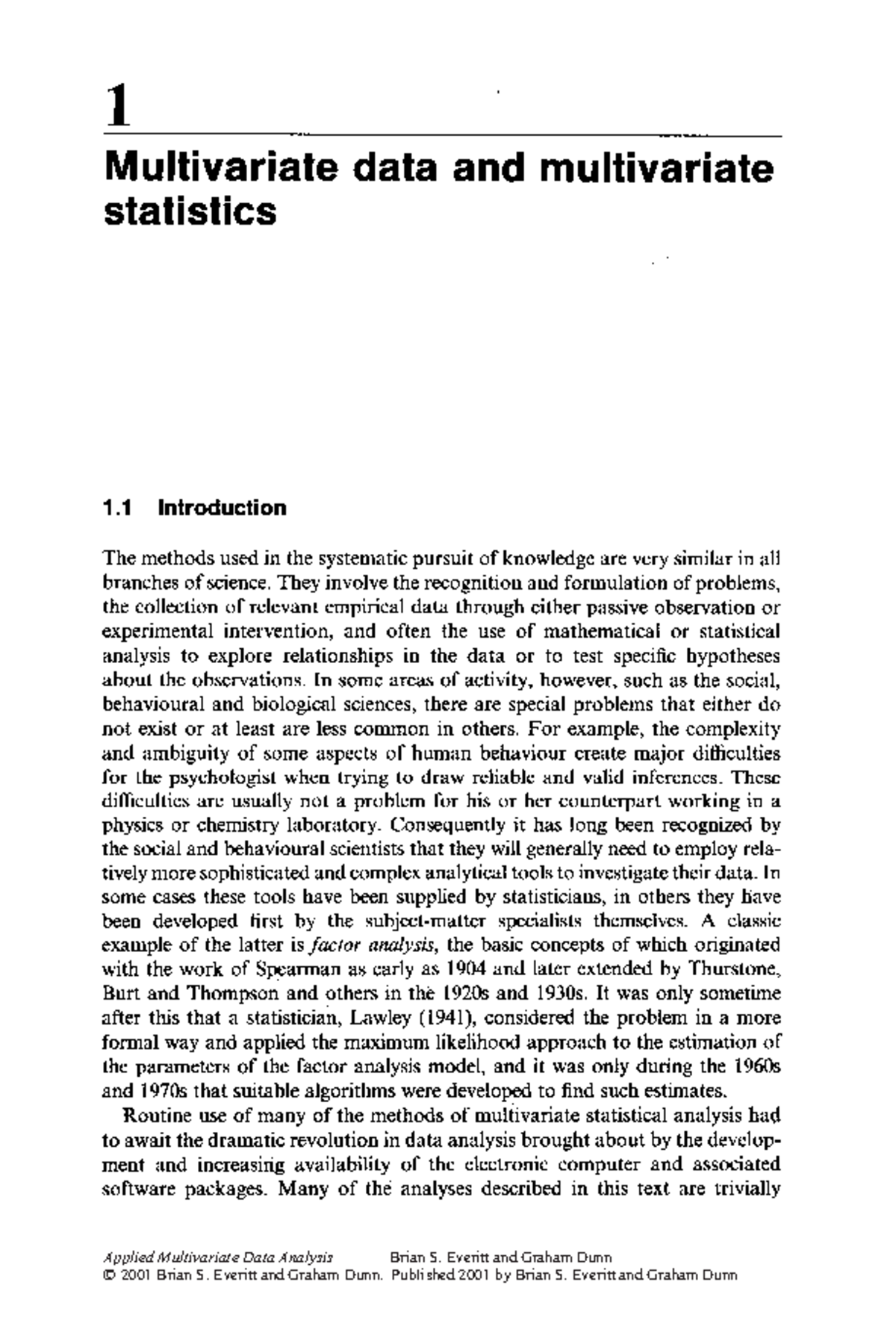 Everitt 2013 - Applied Multivariate Data Analysis Brian S. Everitt and ...
