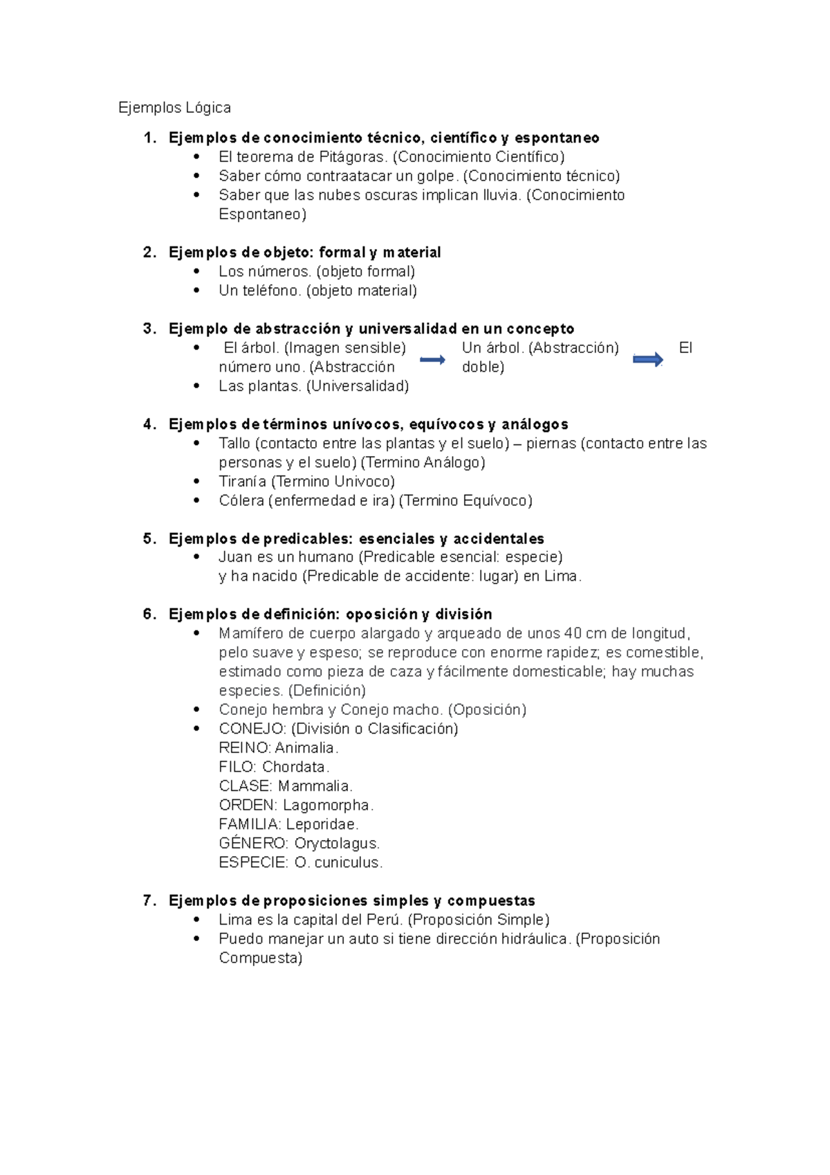 Ejemplos Lógica - ... - Ejemplos Lógica 1. Ejemplos de conocimiento ...