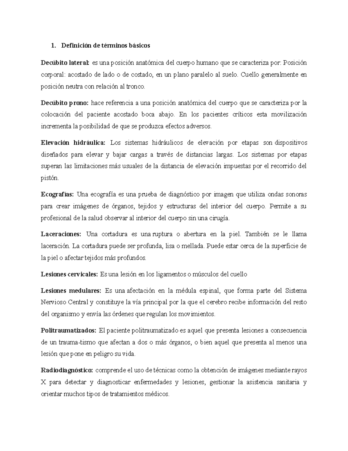 Definición de términos básicos - Definición de términos básicos ...