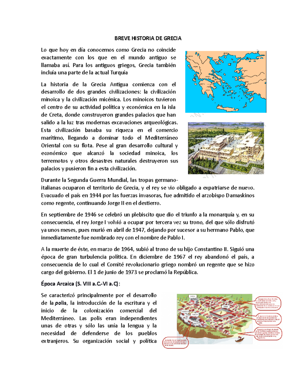 Breve Historia DE Grecia - BREVE HISTORIA DE GRECIA Lo que hoy en día ...