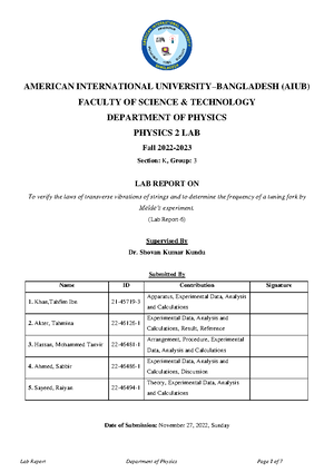 To determine the refractive index of the material of a prism by a spectrometer. - (Lab Report- 5 ...