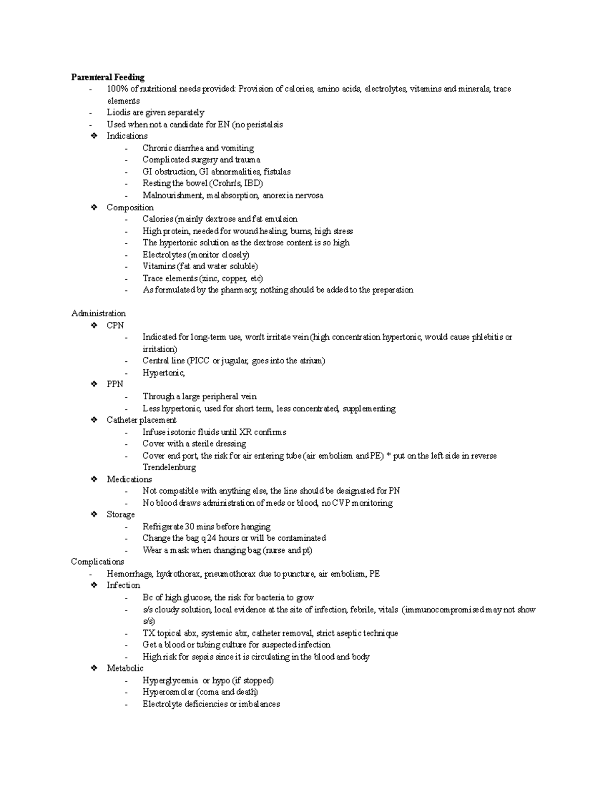 Enteral Feeding - Has the indications, uses, contraindications, warning ...