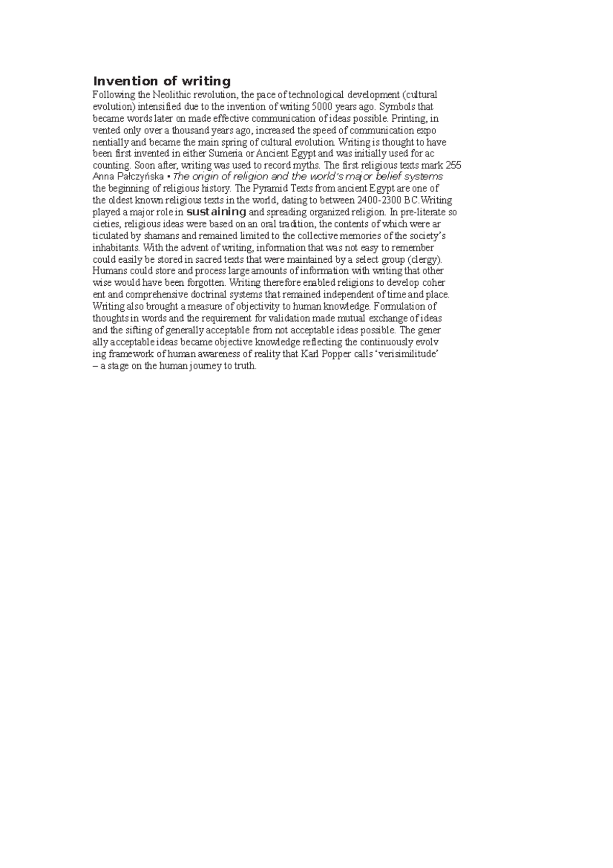 Invention of writing - abbasjbajskdbcakjsbcasjbcjkasbc - Invention of ...