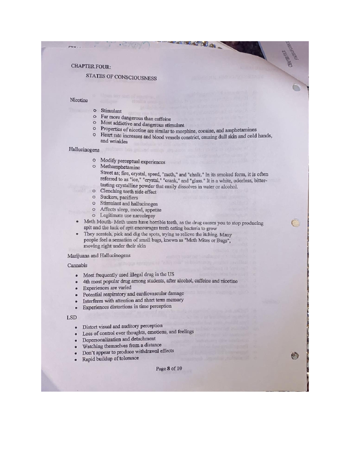 Psy - Intro to Psych. Chapter 4: state of consciousness. Part 2. Taught ...