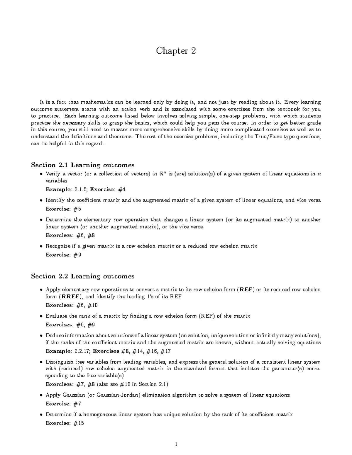 MA 122 Chapter 2 Chapter 2 It Is A Fact That Mathematics Can Be