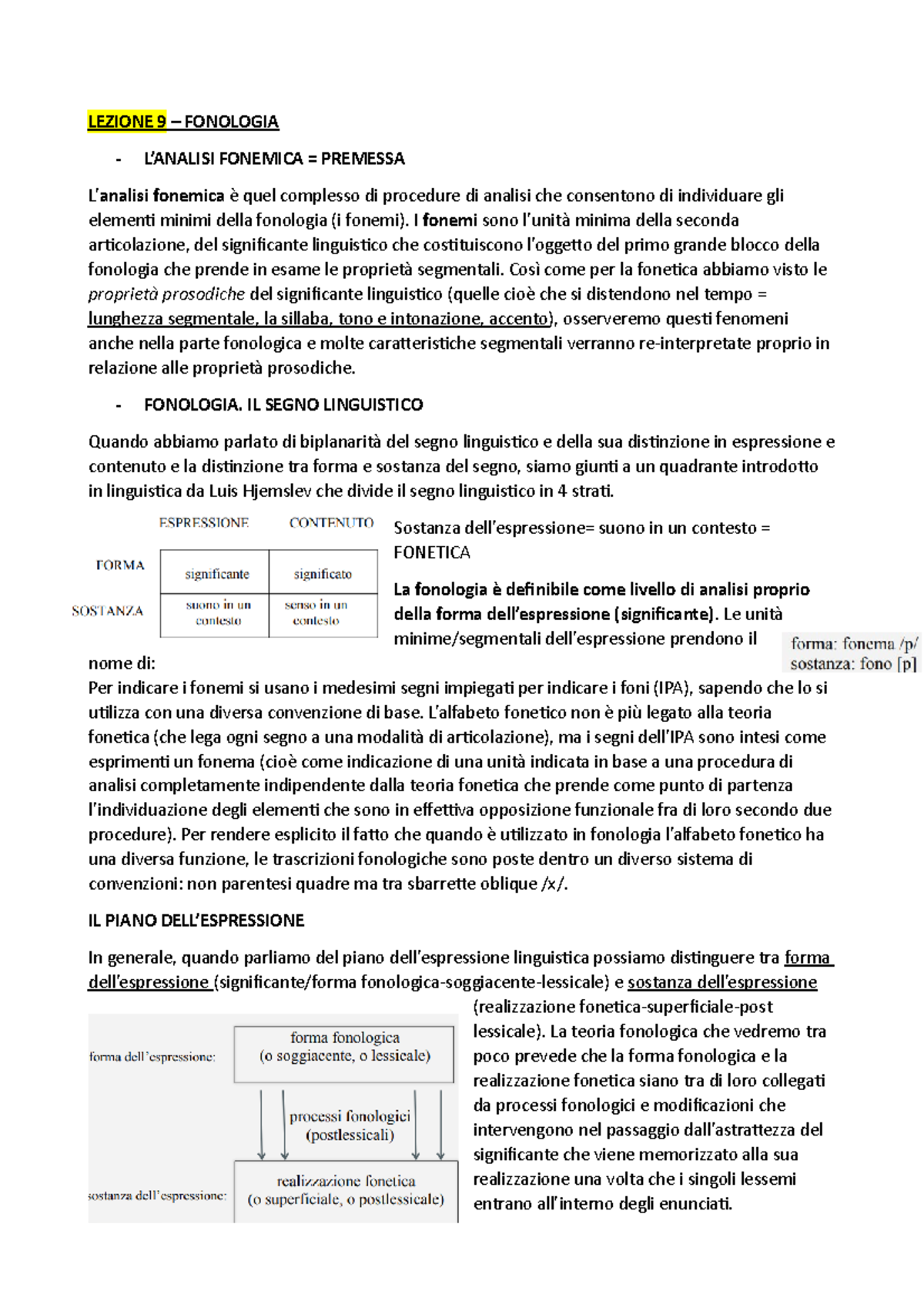 Lezione 9 - Linguistica Generale - LEZIONE 9 – FONOLOGIA - L’ANALISI ...