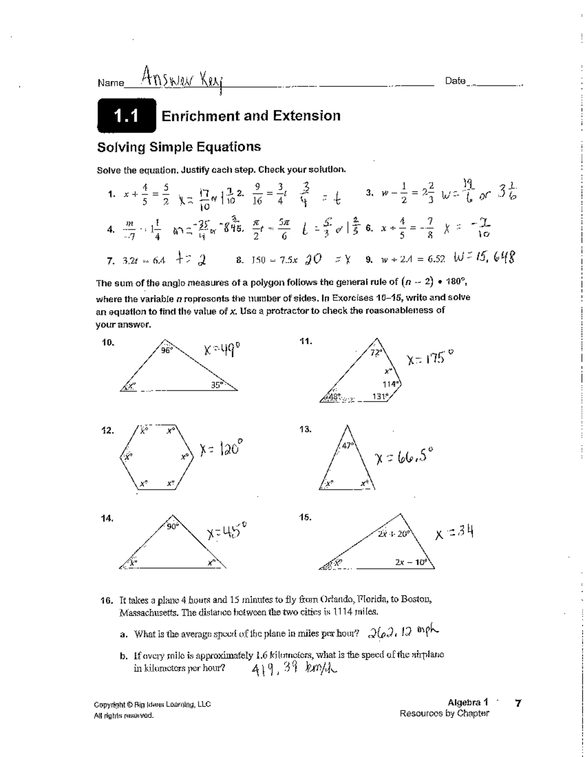 R8Acc Math Workbook Answer Key Summer 2020 - Studocu