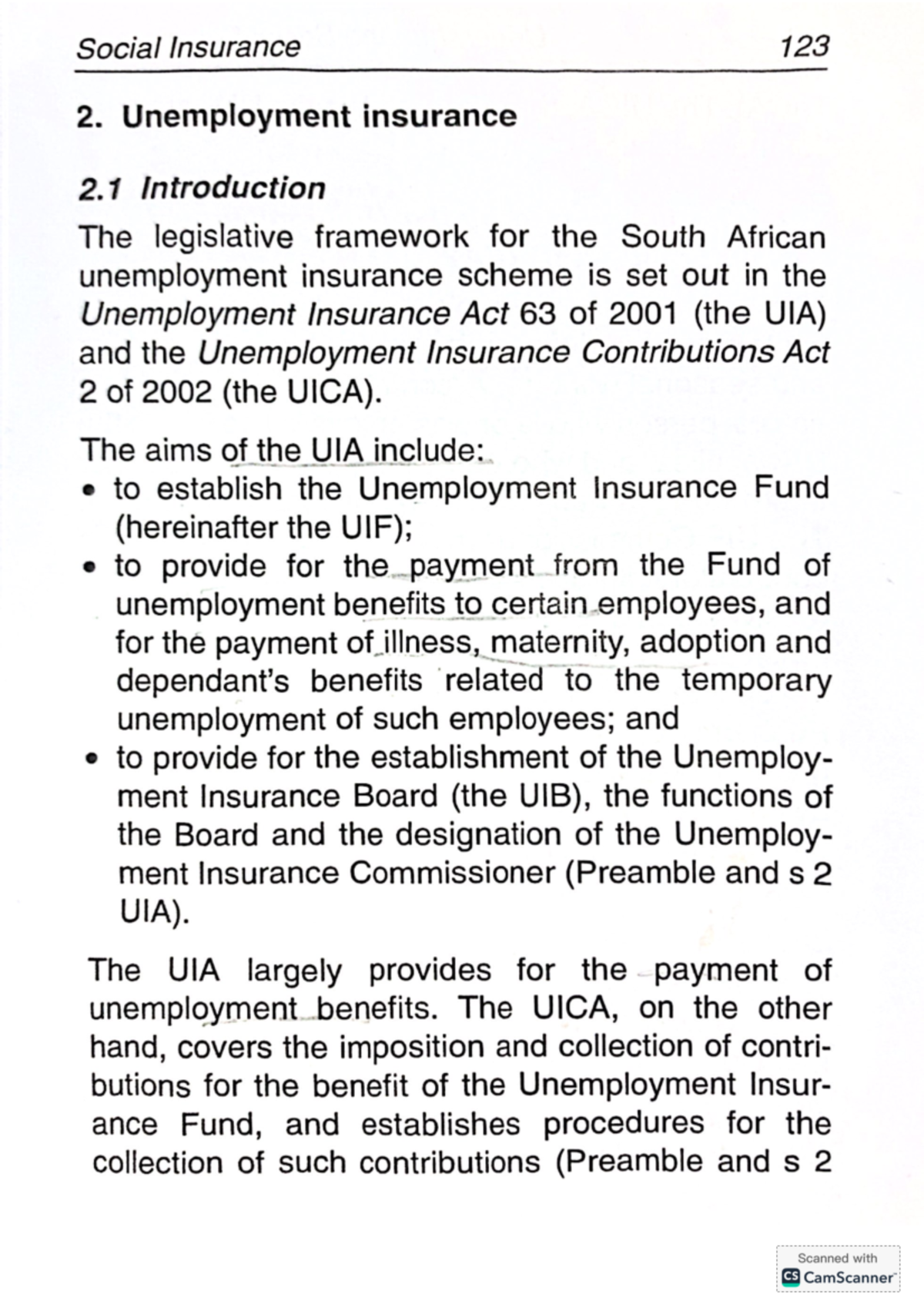 Cam Scanner 10-23-2024 18 - Social Insurance 123 2. Unemployment ...