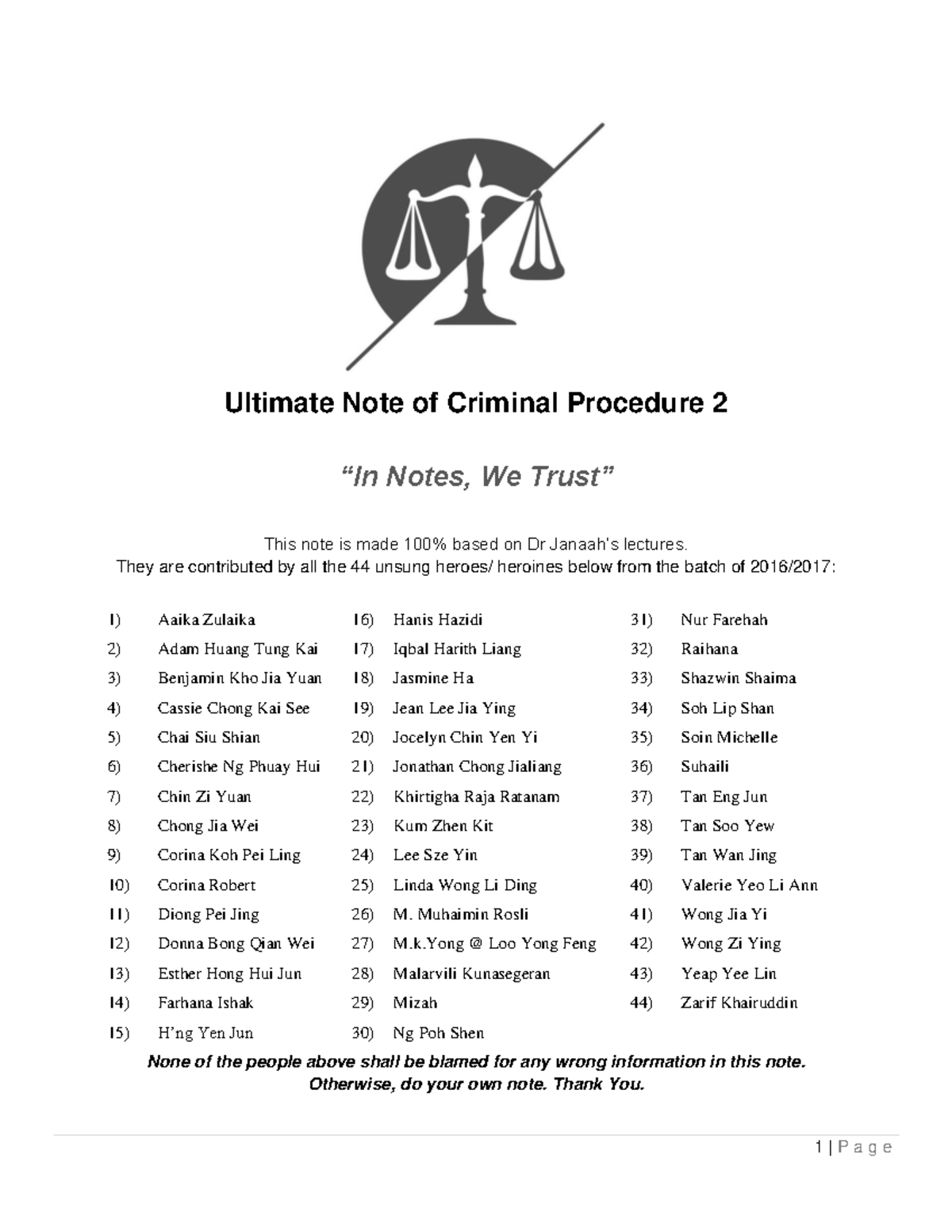 CPC2 Bible - Final - Full notes on CPC II - please make full use of it ...