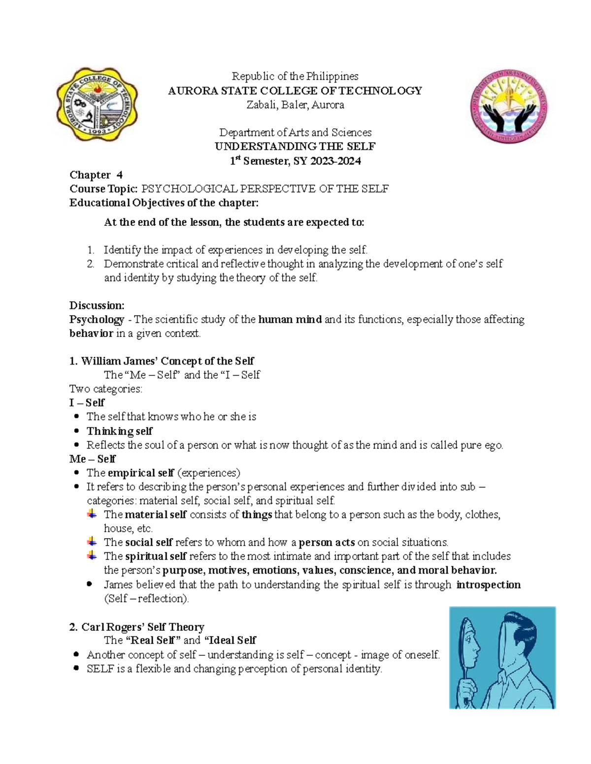 Module 4 Notes Chapter 4 Republic Of The Philippines Aurora State College Of Technology