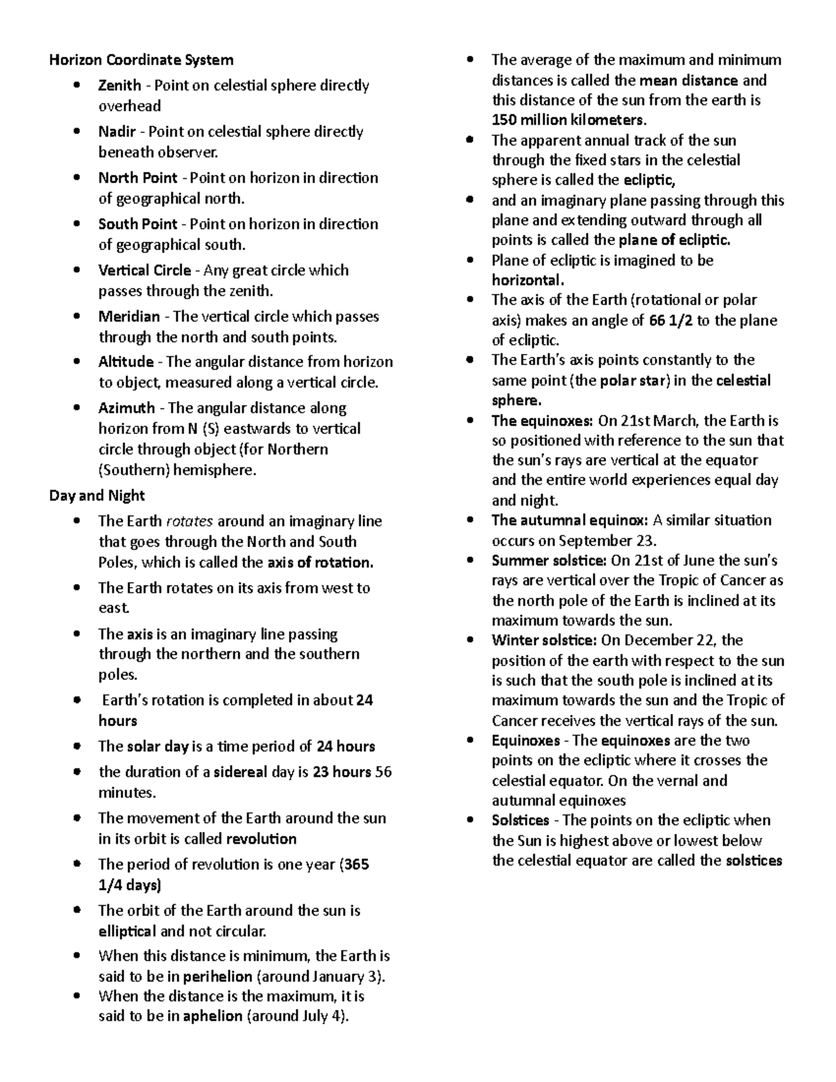 Environmental Tech Astronomy - Horizon Coordinate System Zenith - Point ...