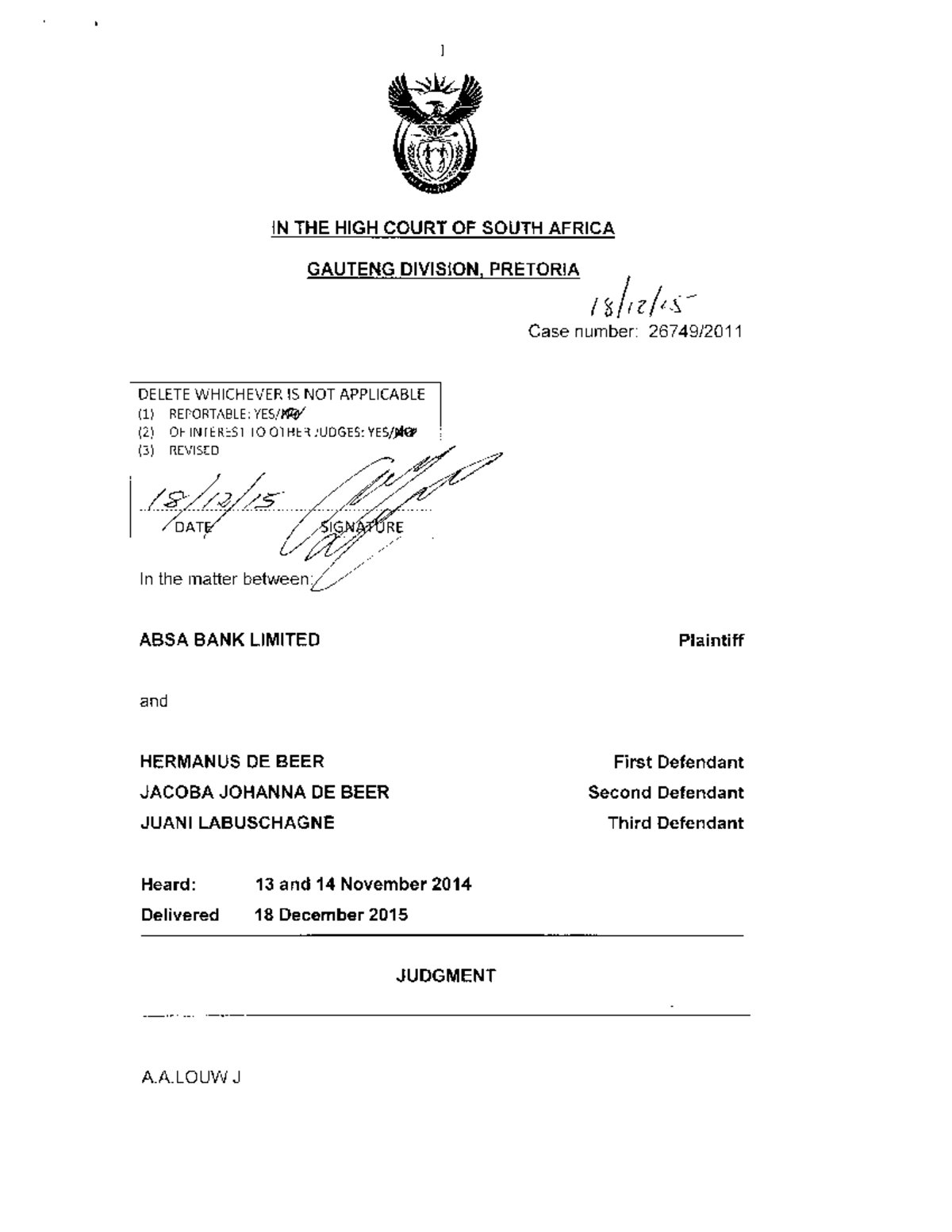 903 - Court Case - CSL2601 - Studocu