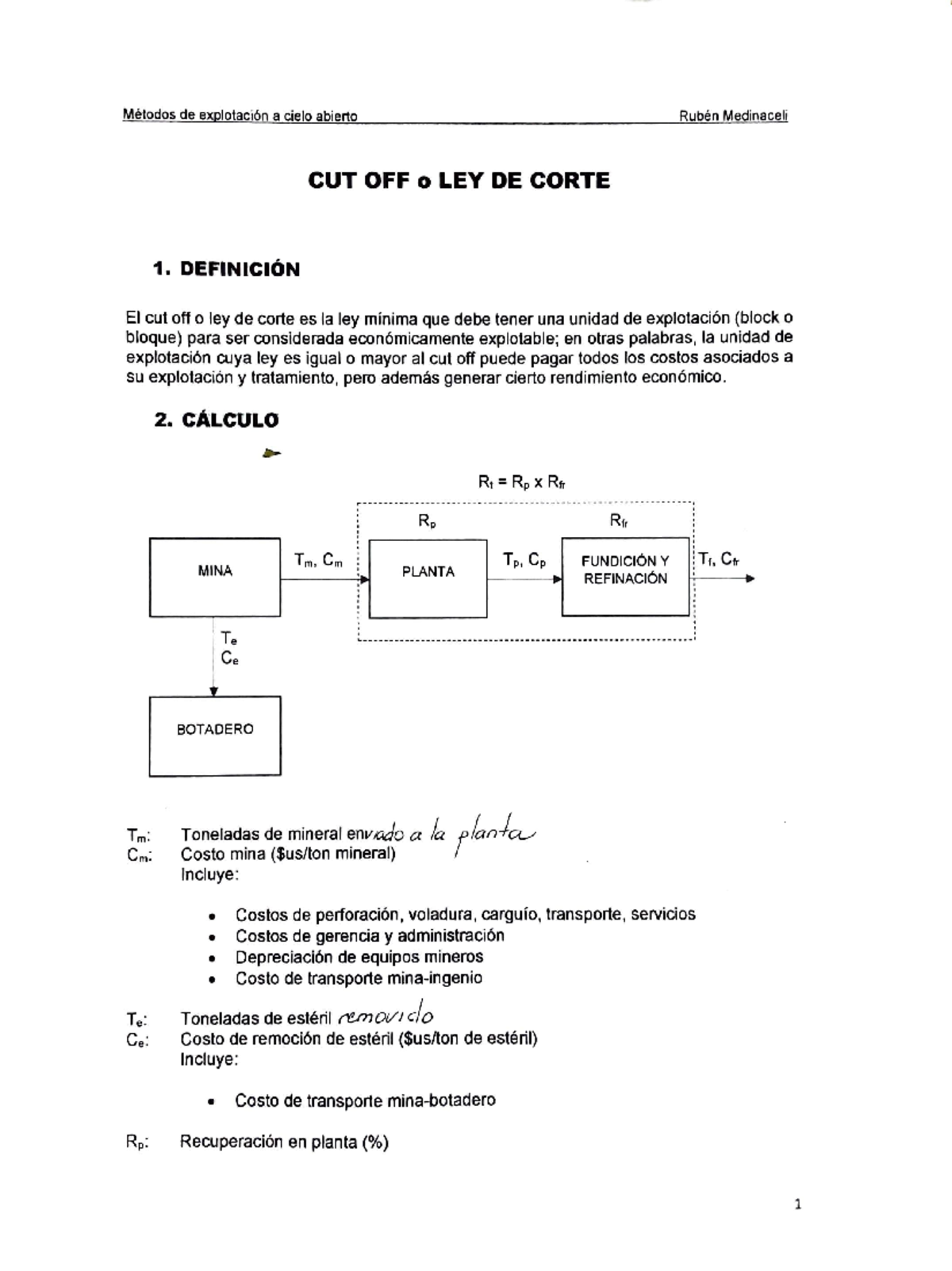 6 CUT OFF Y SR - transporte y carguio - Studocu