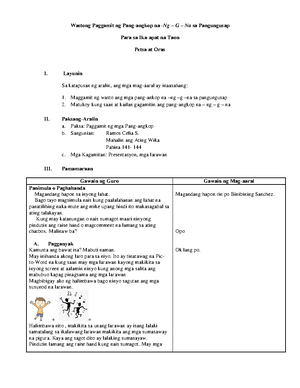 SHS Oral Communication Curriculum Guide - SENIOR HIGH SCHOOL – CORE SUBJECT Grade: 11/12 ...
