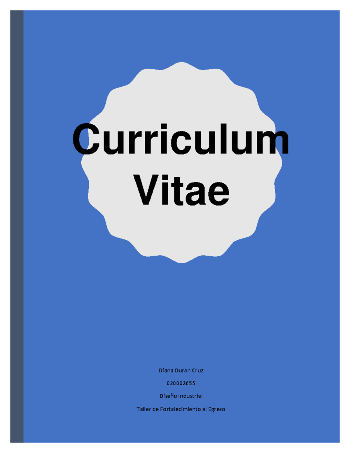 Curriculum Vitae - cv del practicante - Curriculum Vitae Diana Duran ...