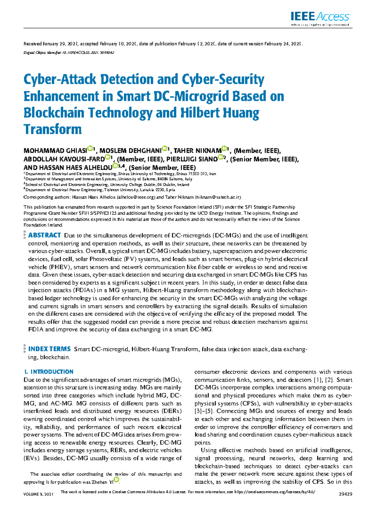 Cyber Attack Detection And Cyber Security Enhancement In Smart Dc