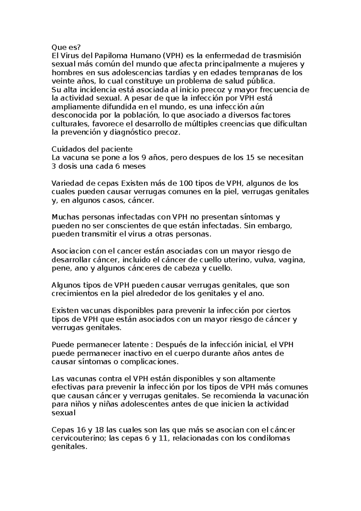 virus de papiloma humano - Que es? El Virus del Papiloma Humano (VPH ...