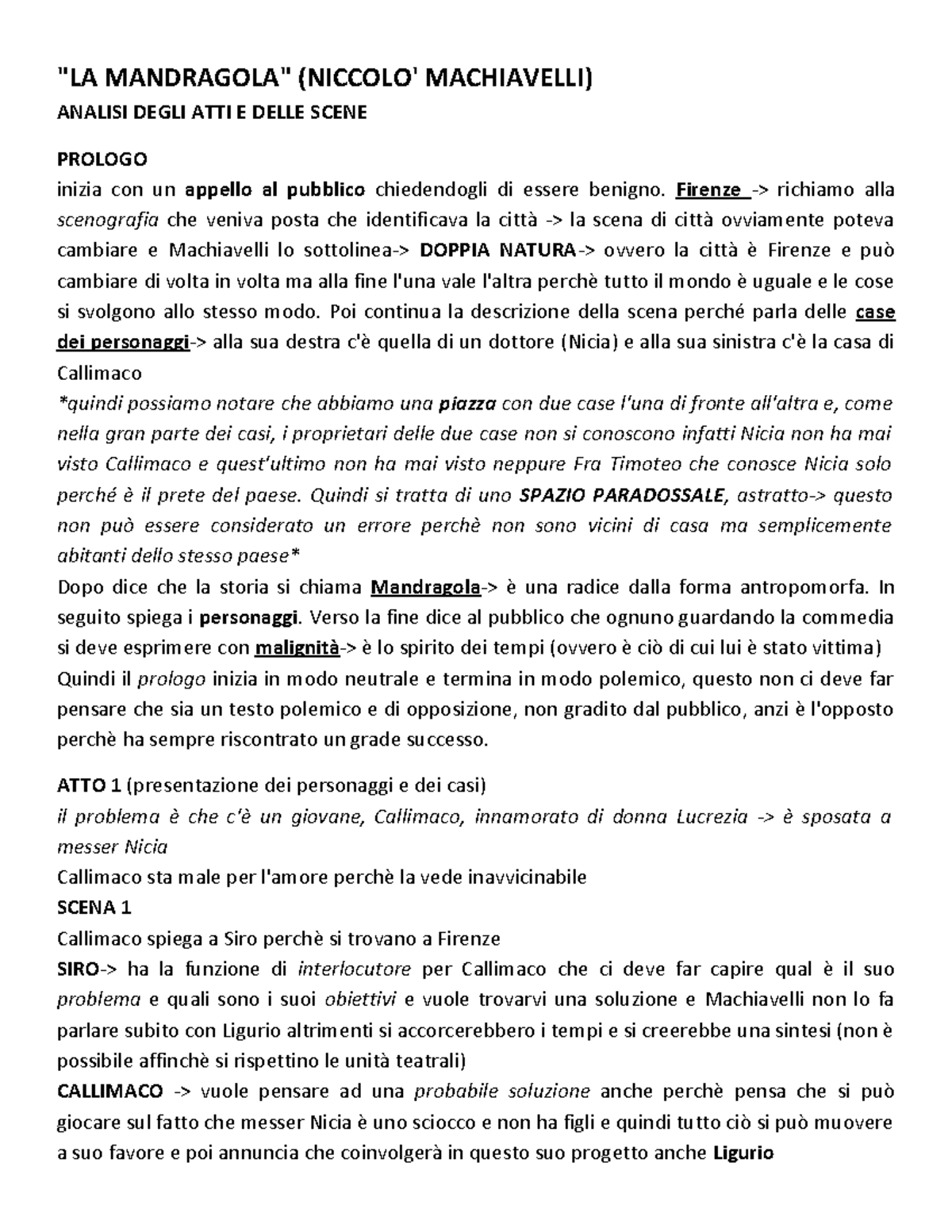 Mandragola (N. Machiavelli) - "LA MANDRAGOLA" (NICCOLO' MACHIAVELLI ...