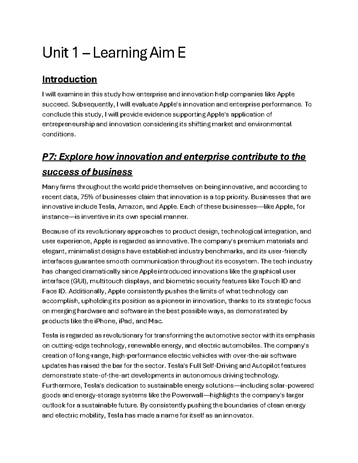 Document 3 - lklm - Unit 1 – Learning Aim E Introduction I will examine ...