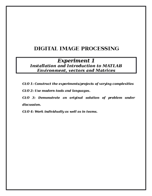 Lab-no-1 - lab no 1 - lab-no- November 18, 2023 LAB NO 1 Introduction ...