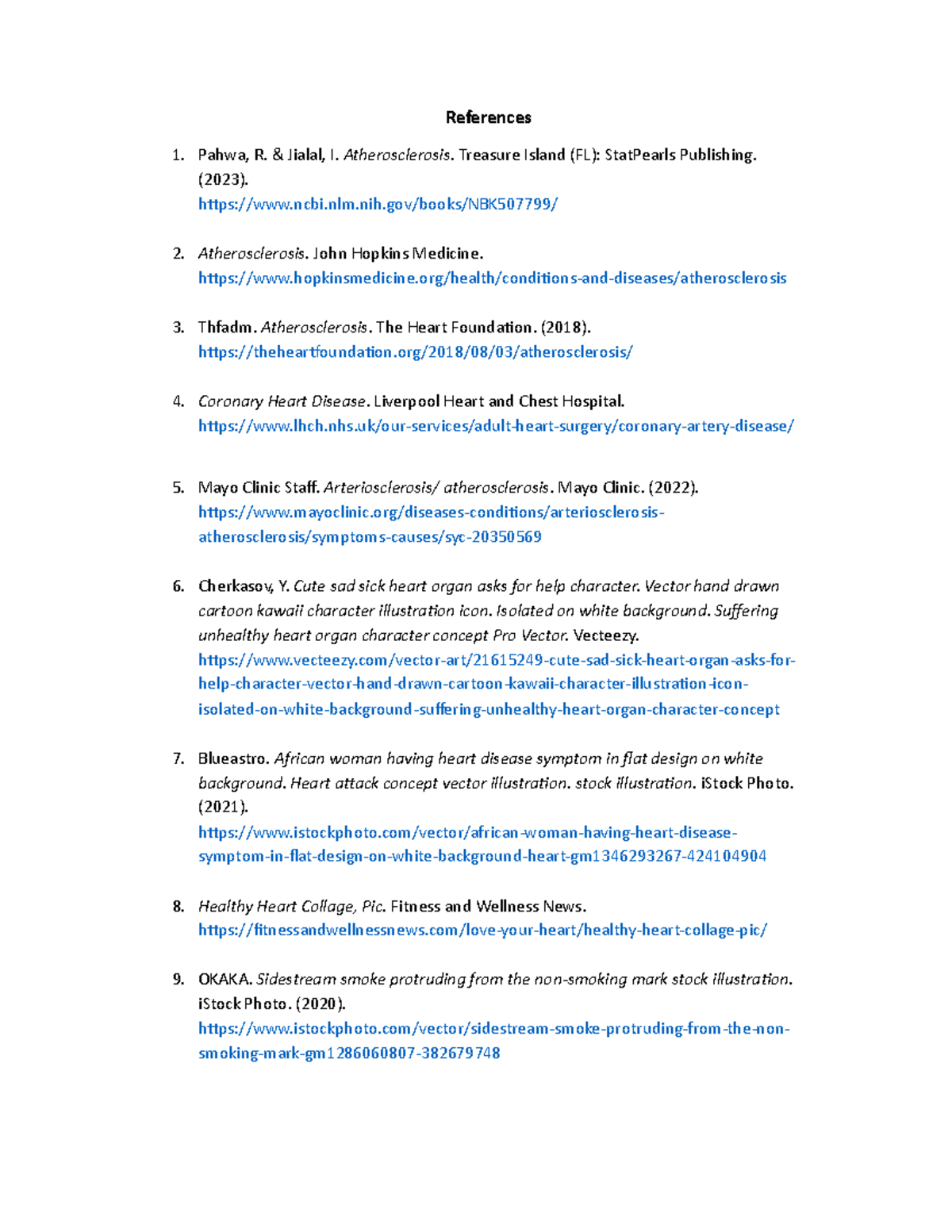 Some Useful References - References Pahwa, R. & Jialal, I ...