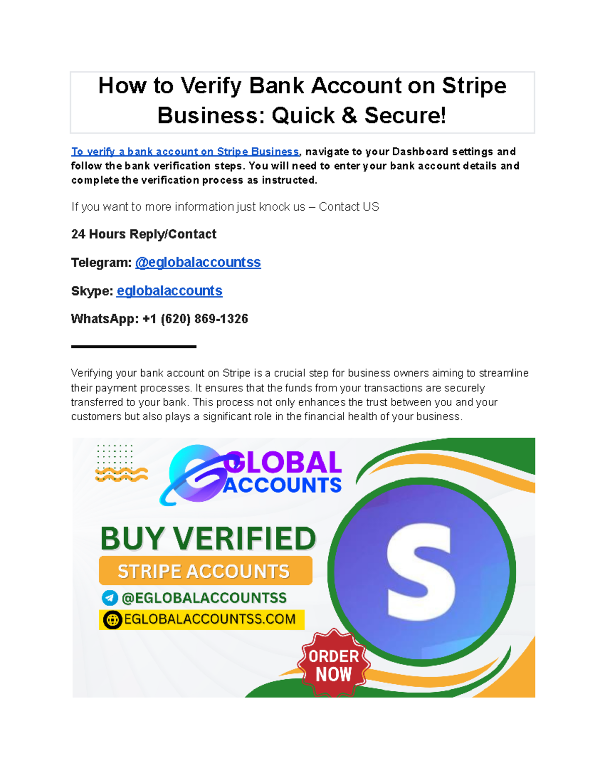 How to verify bank account on Stripe business - How to Verify Bank ...