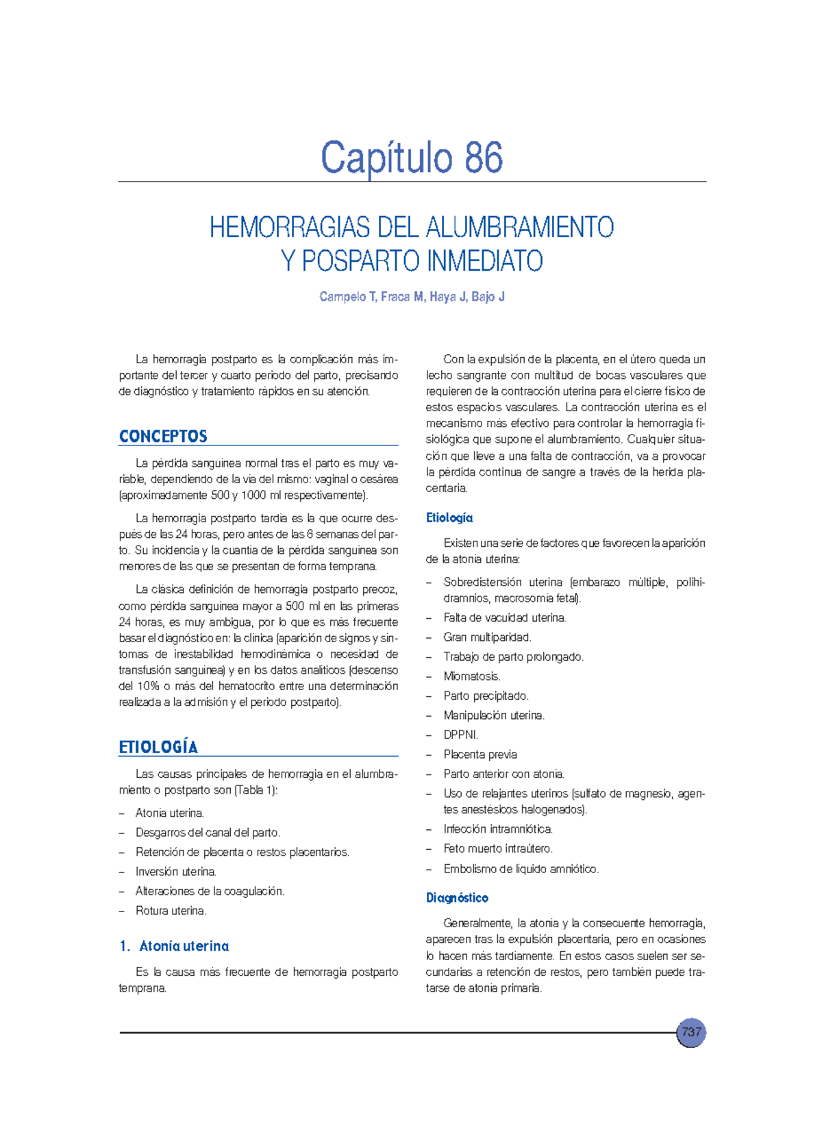 Obste hemorragias - Con la expulsión de la placenta, en el útero queda ...