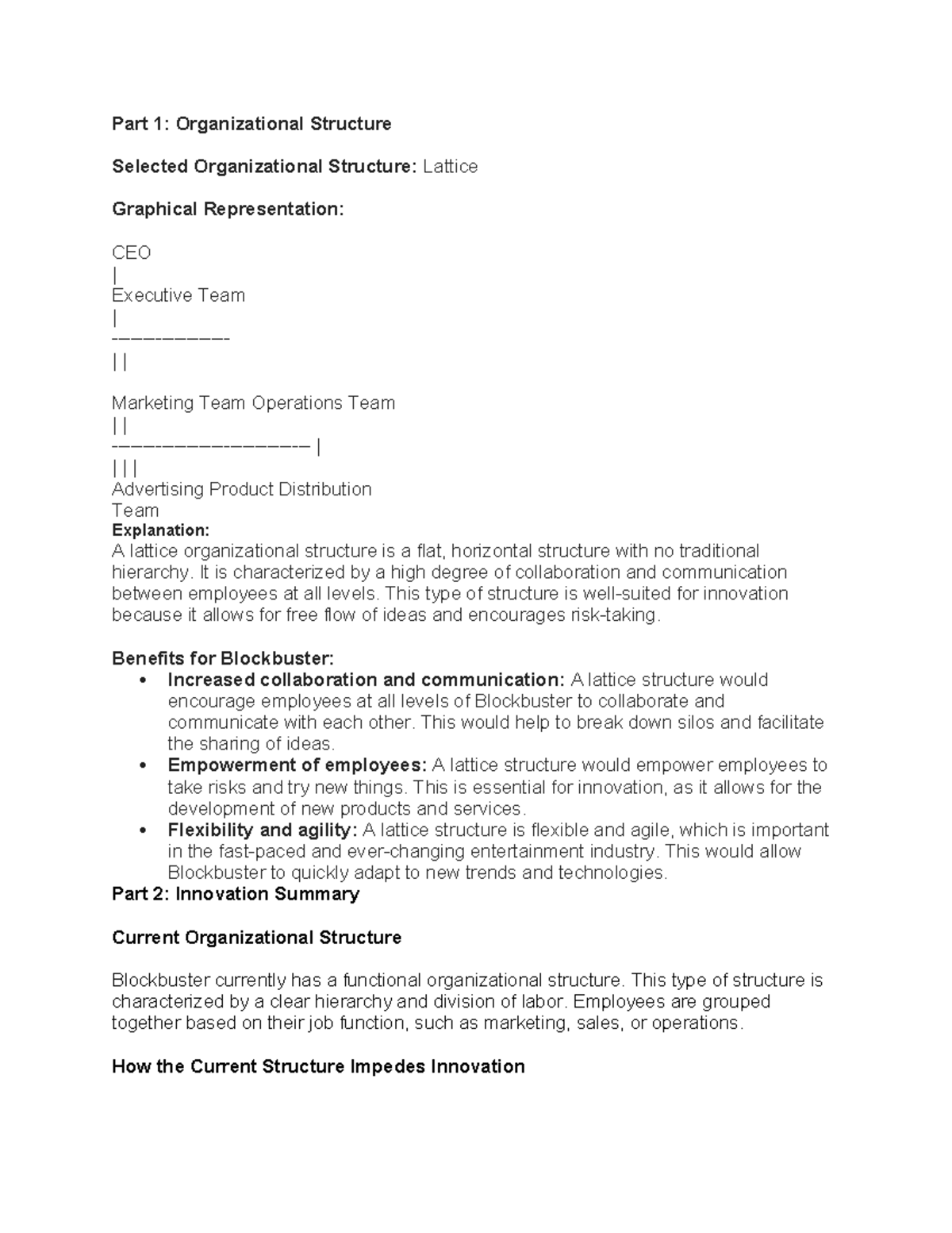 Assigment 6-640LDR-Benchmark-Creating structure in any organization ...