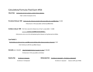 Formula sheet for epidemiology - FORMULAS FROM EPIDEMIOLOGY KEPT SIMPLE ...