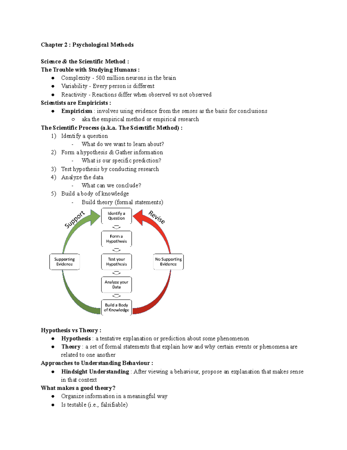 Chapter 2 Psychological Methods - Chapter 2 : Psychological Methods ...