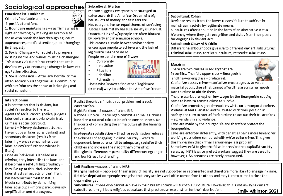 Unit 2 Knowledge organisers - Marxism There are two classes in society ...