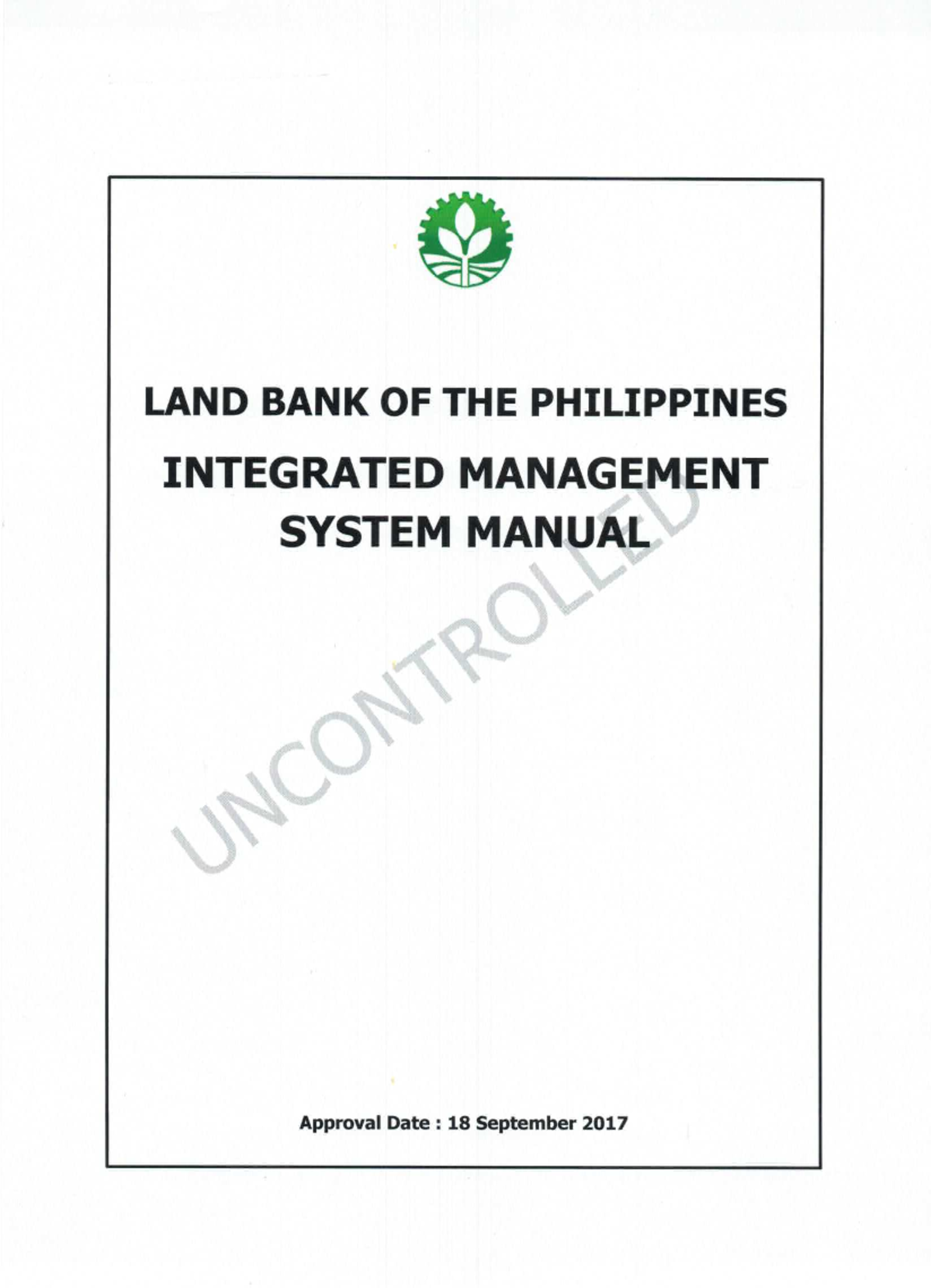 LBP IMS Manual - THIS WILL SERVE AS A GUIDE TO THE BSA STUDENT WITH ...