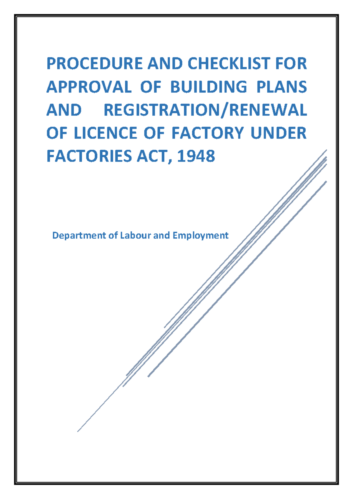 Building Plan Approval Checklist - PROCEDURE AND CHECKLIST FOR APPROVAL ...
